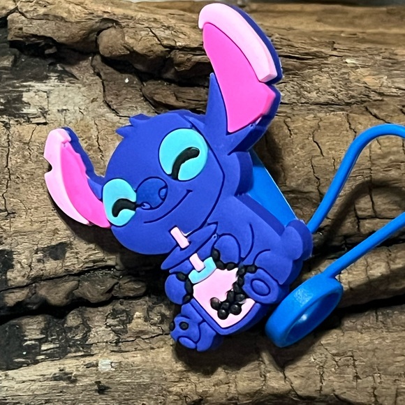Kitchen | Stitch Juice Cup Dance And Free Hugs Straw Toppers Set | Poshmark